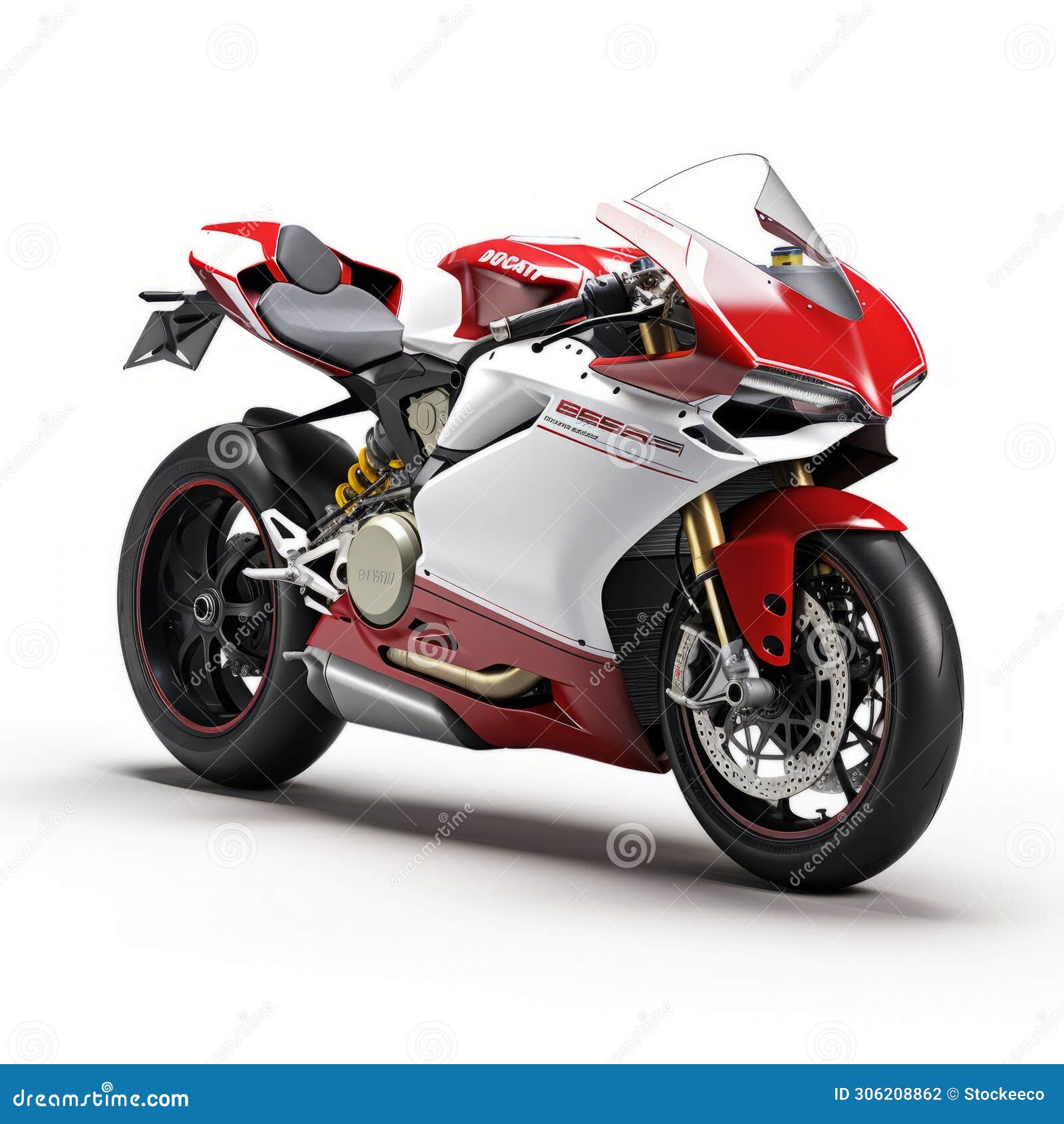 Ducati, White Big Luxury Motorcycle In The Beach With Beautiful Scenery ...