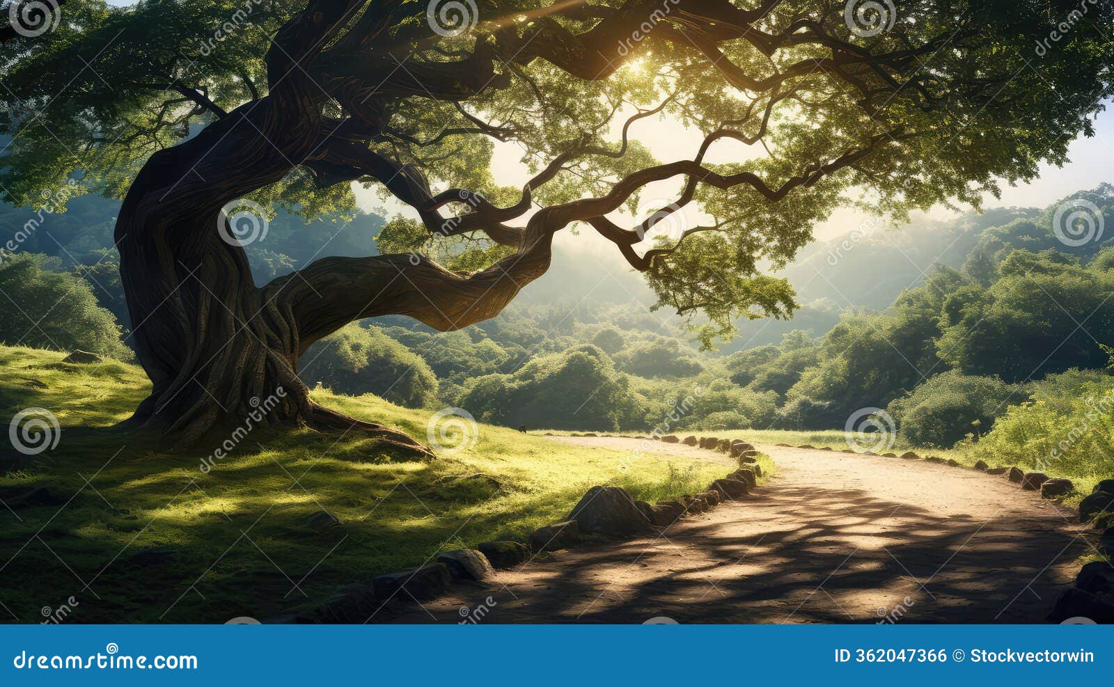 Graceful tree bending stock photo. Image of tall, nature - 362047366