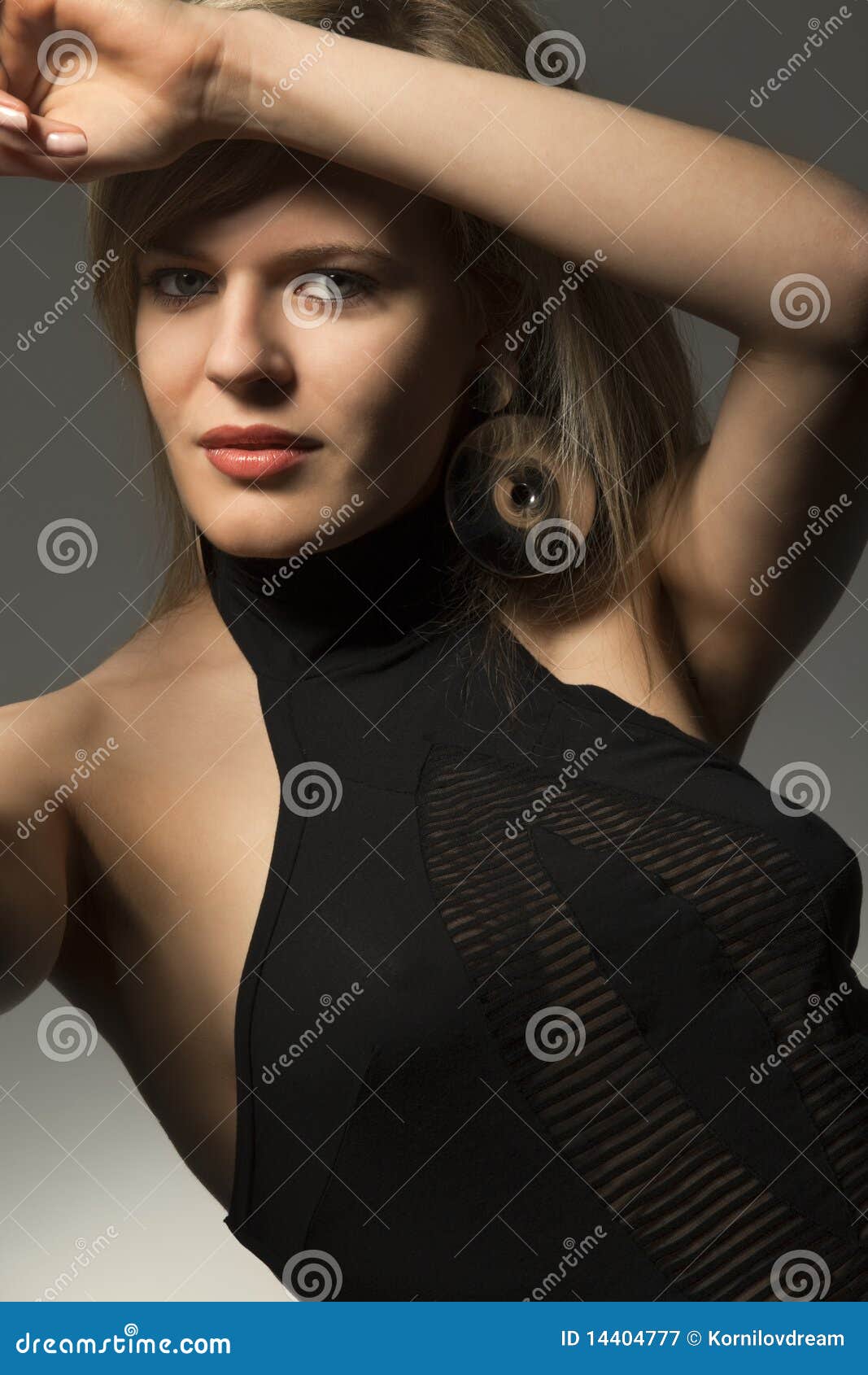 Graceful woman looks away stock image. Image of people - 14404777
