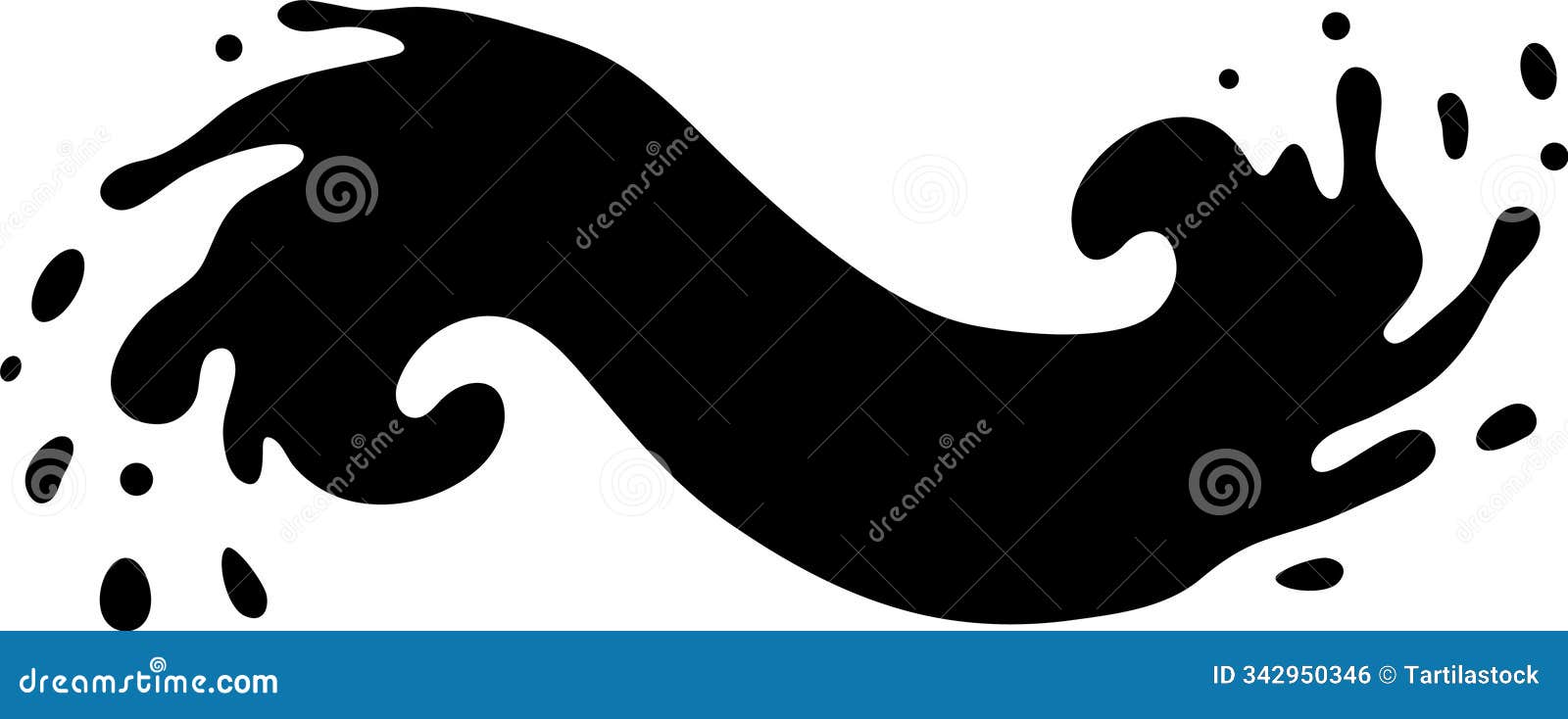 Black Liquid Splash Forms, Ferrofluid, Black Splash Spikes, Magnetic ...