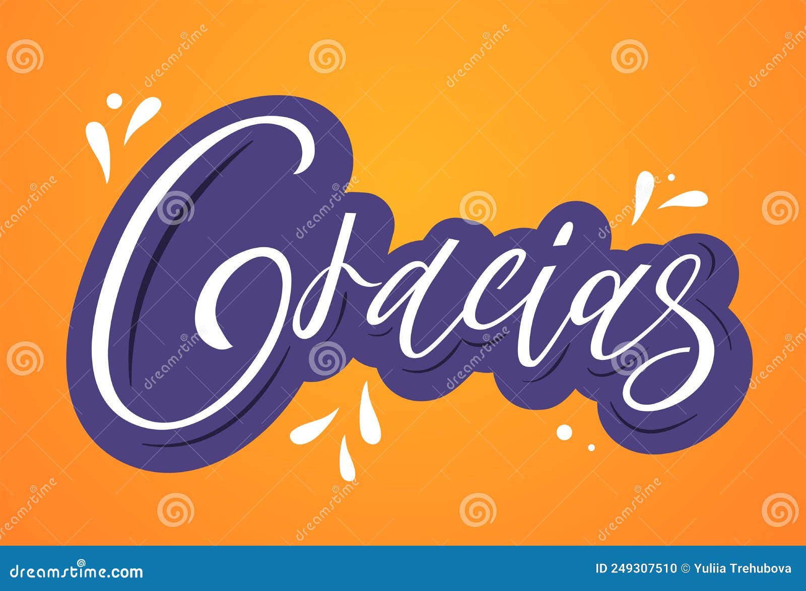 Gracias, Calligraphy. Spanish Translation Of Thank You Phrase. Vector ... Gracias, Calligraphy. Spanish Translation Of Thank You Phrase. Vector ...