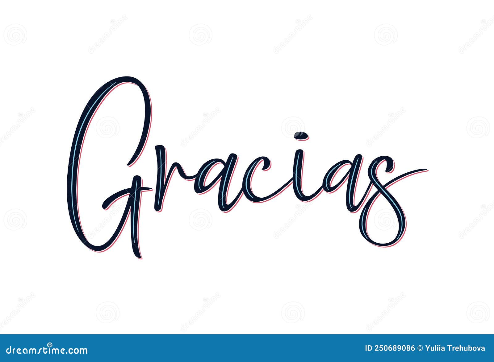 Gracias, Calligraphy. Spanish Translation Of Thank You Phrase. Vector ... Gracias, Calligraphy. Spanish Translation Of Thank You Phrase. Vector ...