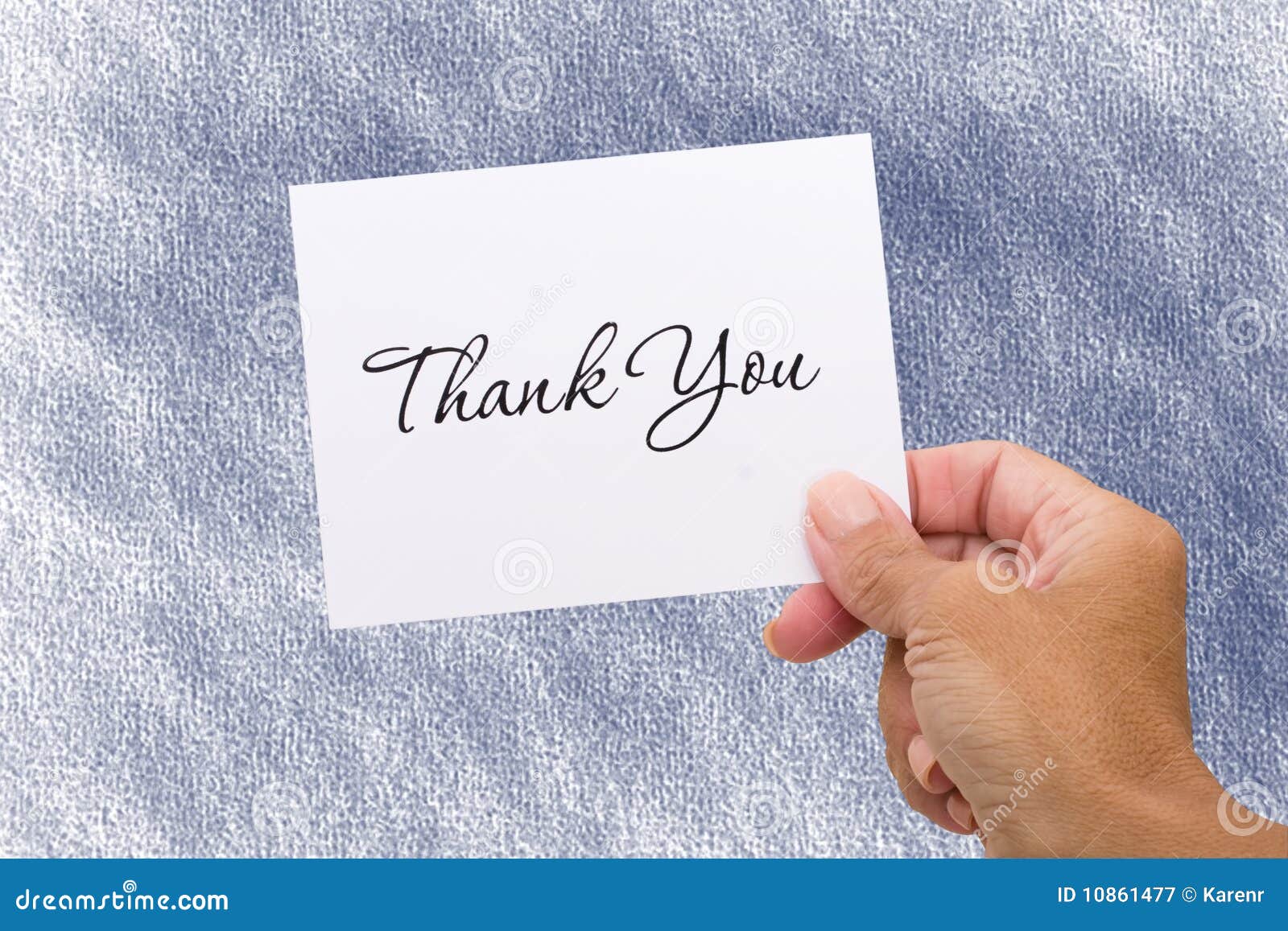 Gracias cardar imagen de archivo. Imagen de persona, nota - 10861477