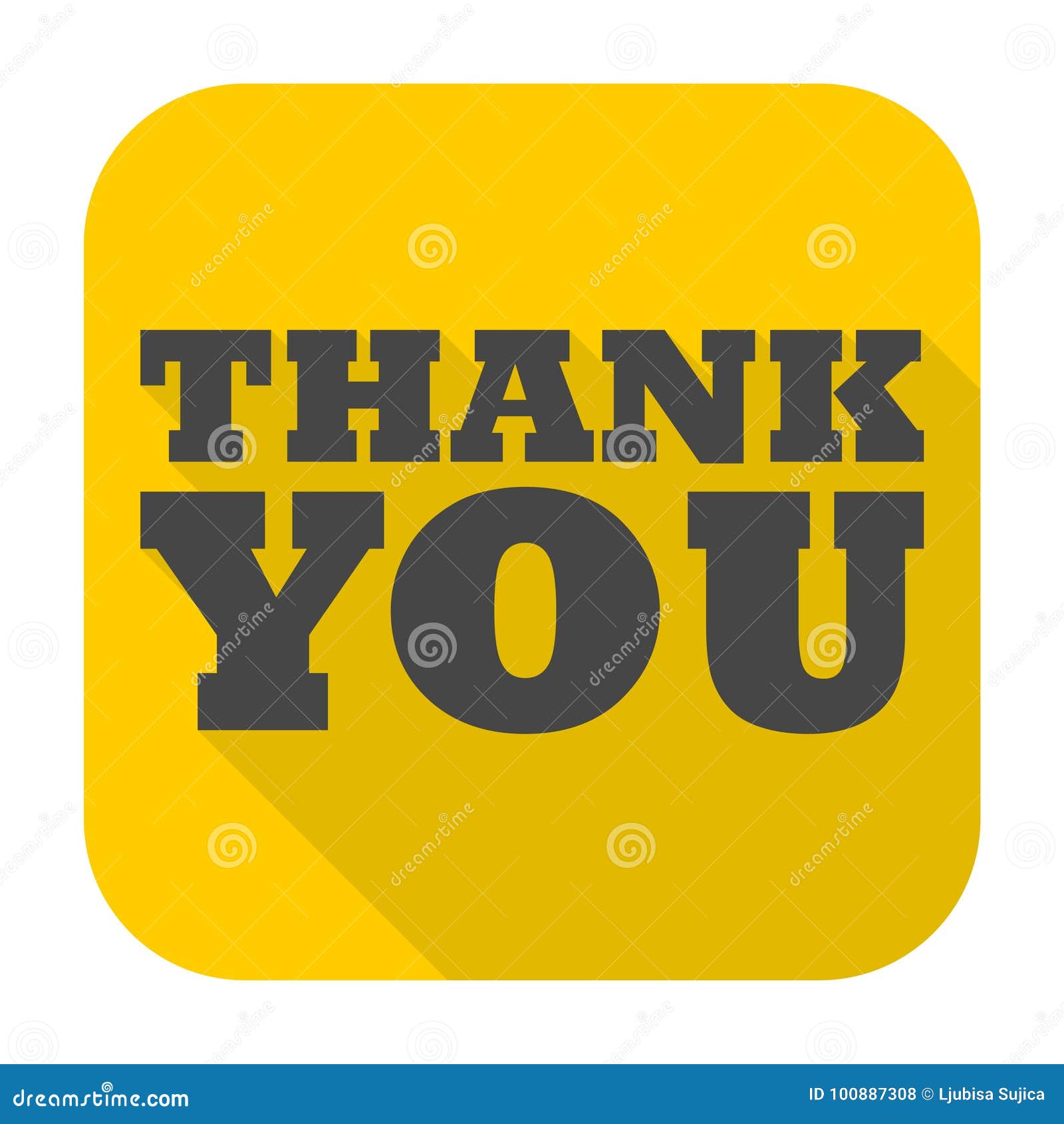 Gracias icono ilustración del vector. Ilustración de etiqueta - 100887308