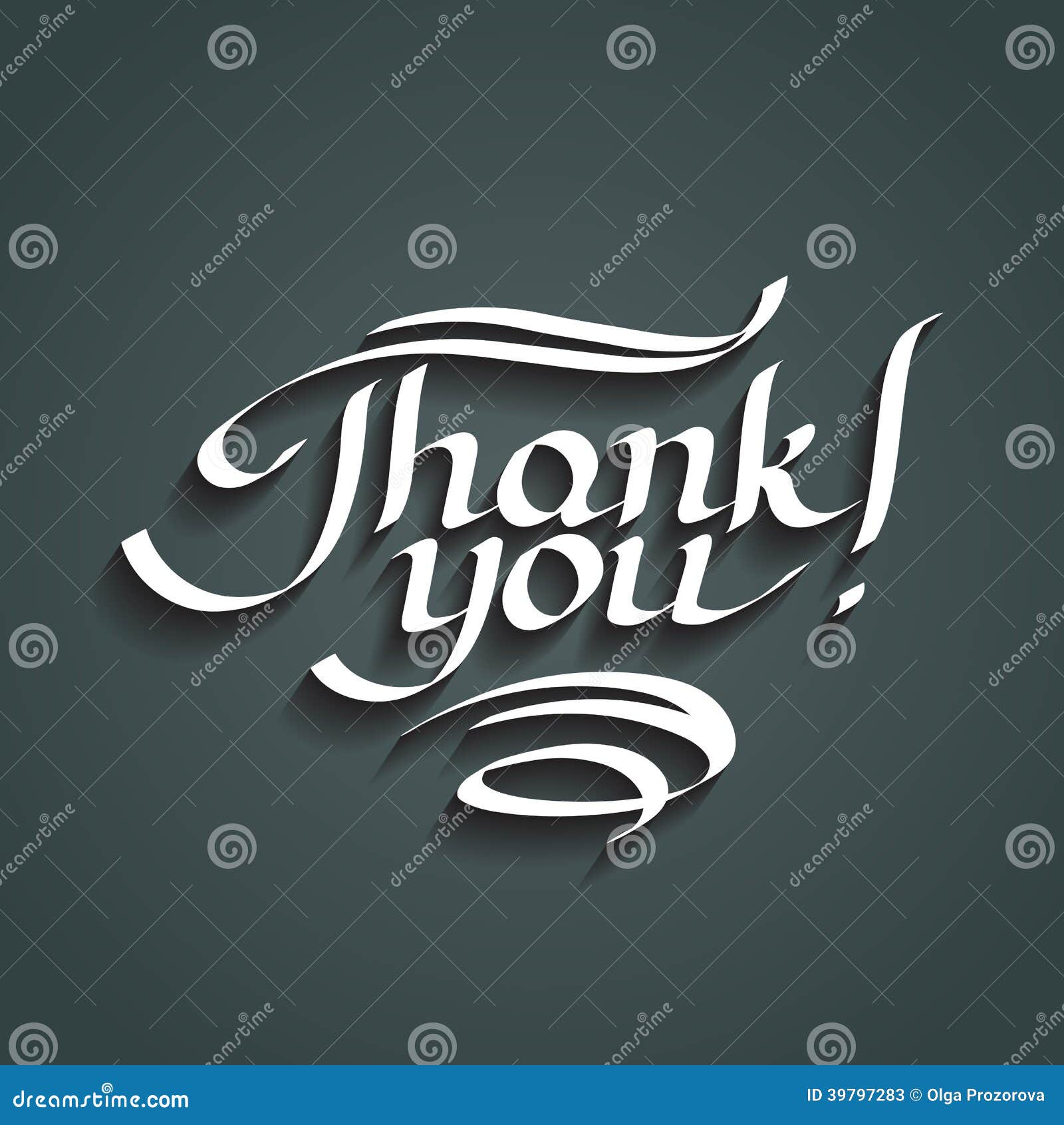 Gracias las letras a mano ilustración del vector. Ilustración de ...