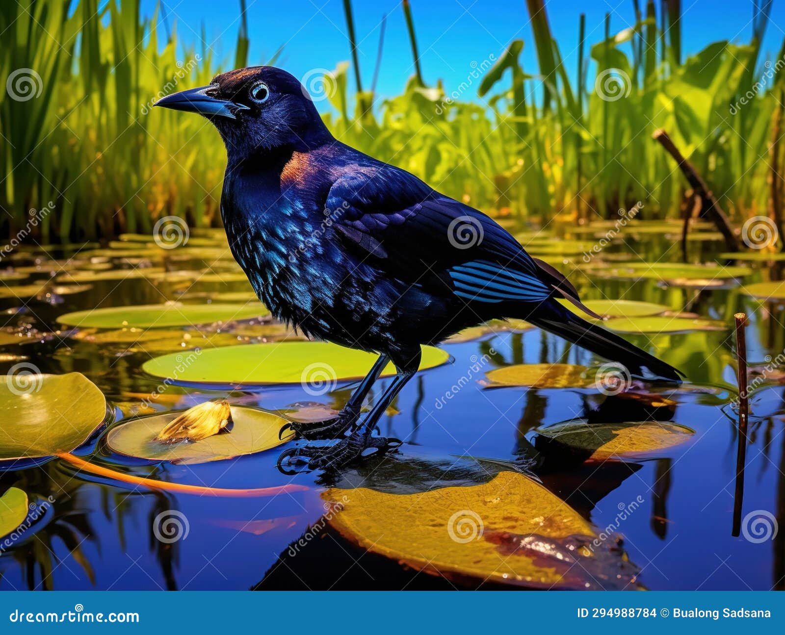 Grackle stock illustration. Illustration of creative - 294988784