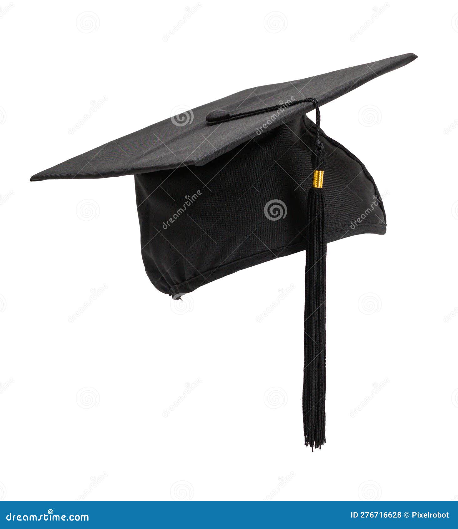 Grad Hat Side View Cut Out stock photo. Image of tassel - 276716628