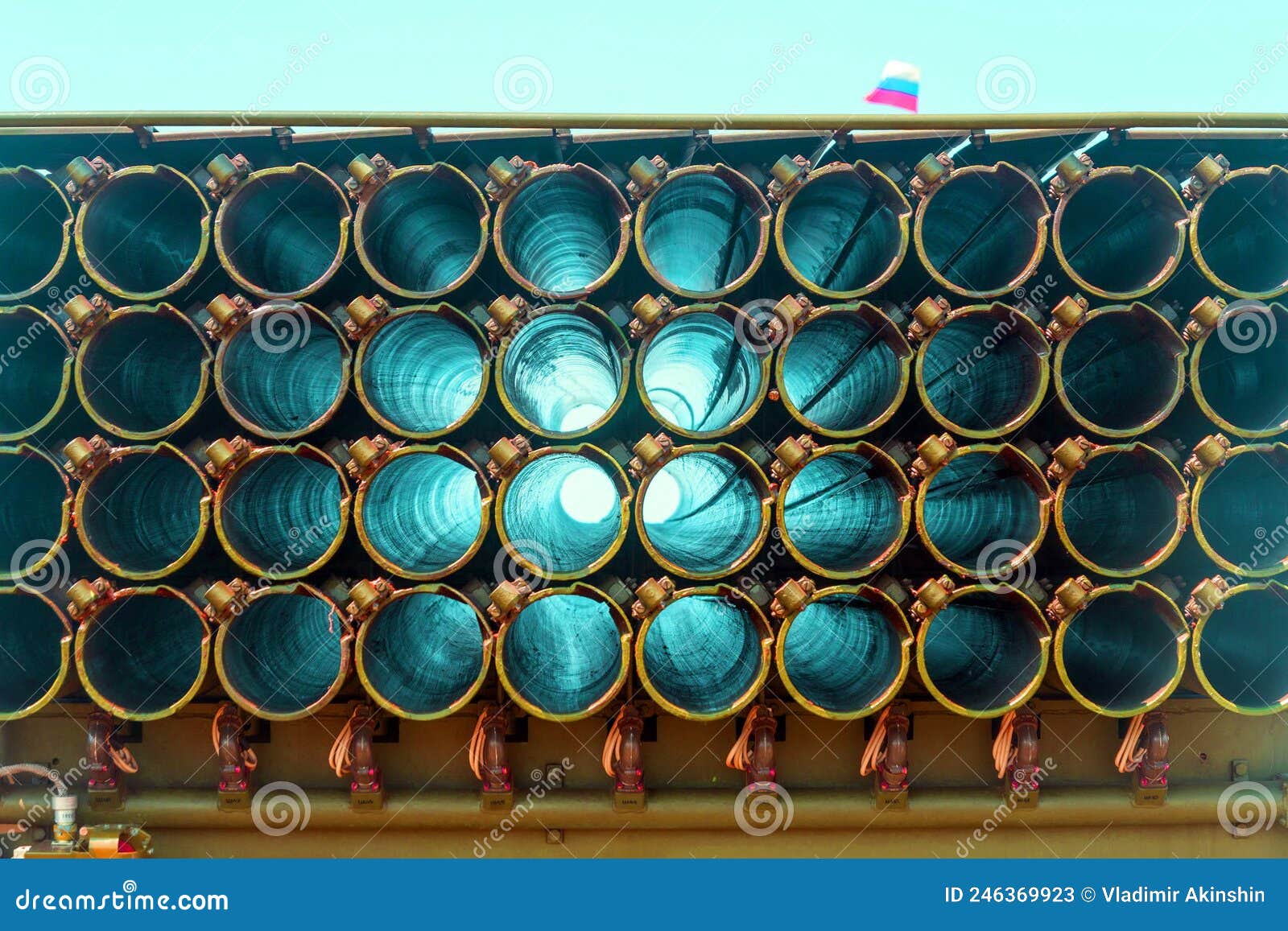 Grad rocket launchers stock image. Image of launcher - 246369923