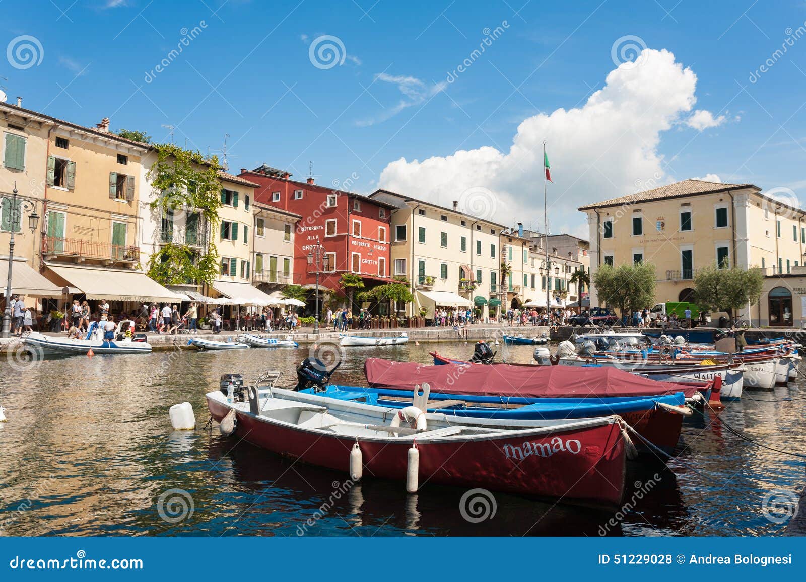 Grada Lake editorial stock photo. Image of city, italian - 51229028