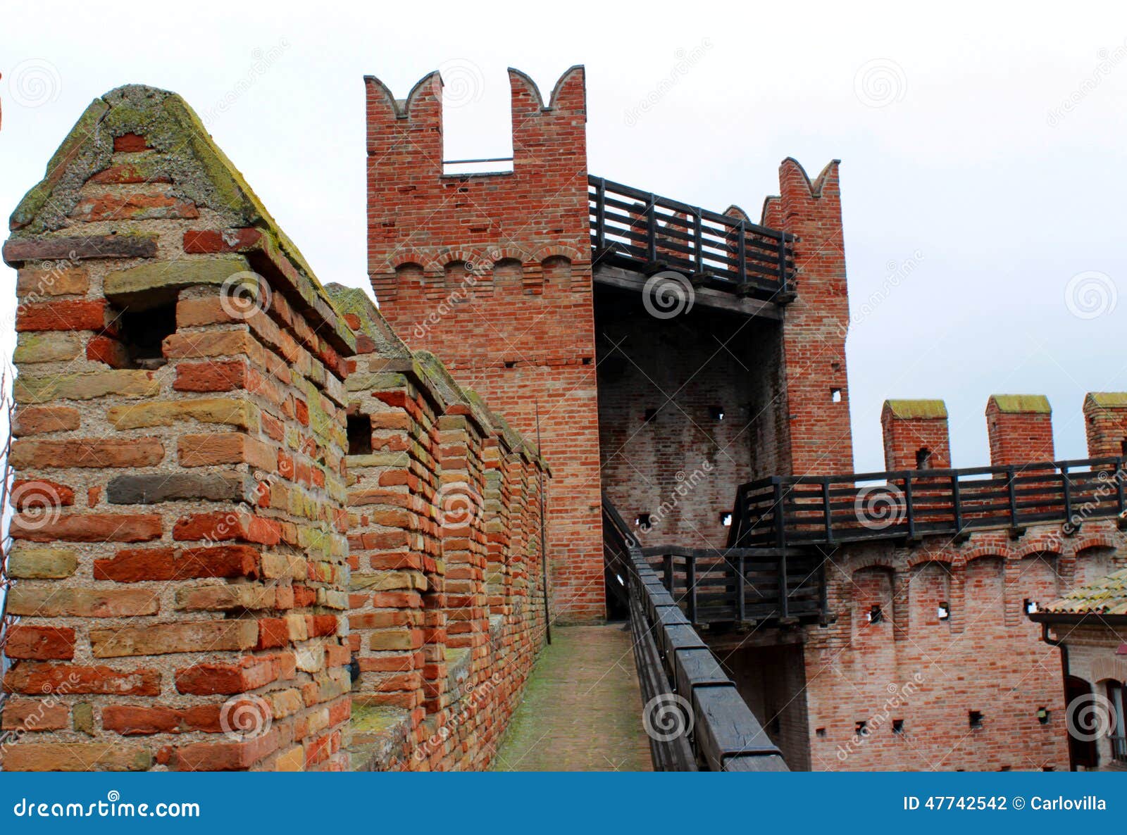 Gradara castle stock photo. Image of italy, brick, fortress - 47742542