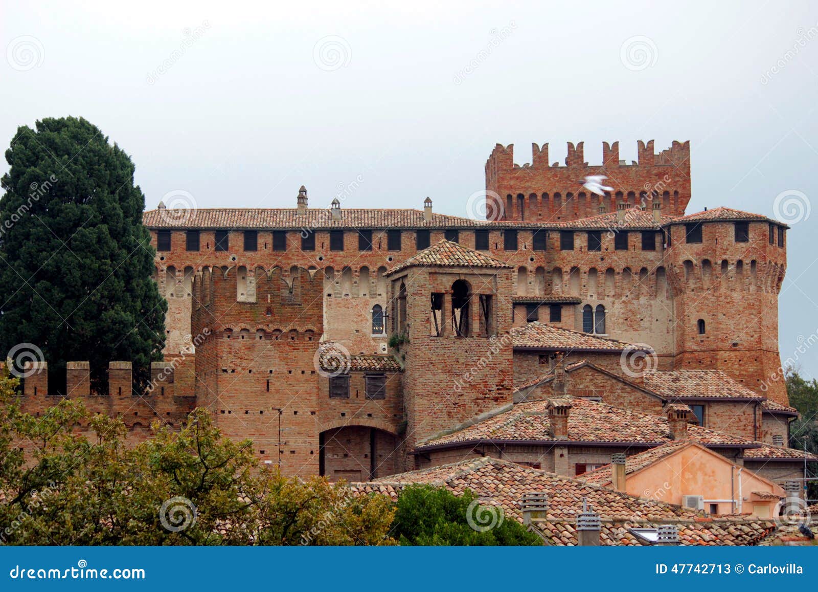 Gradara castle stock image. Image of castle, romagna - 47742713