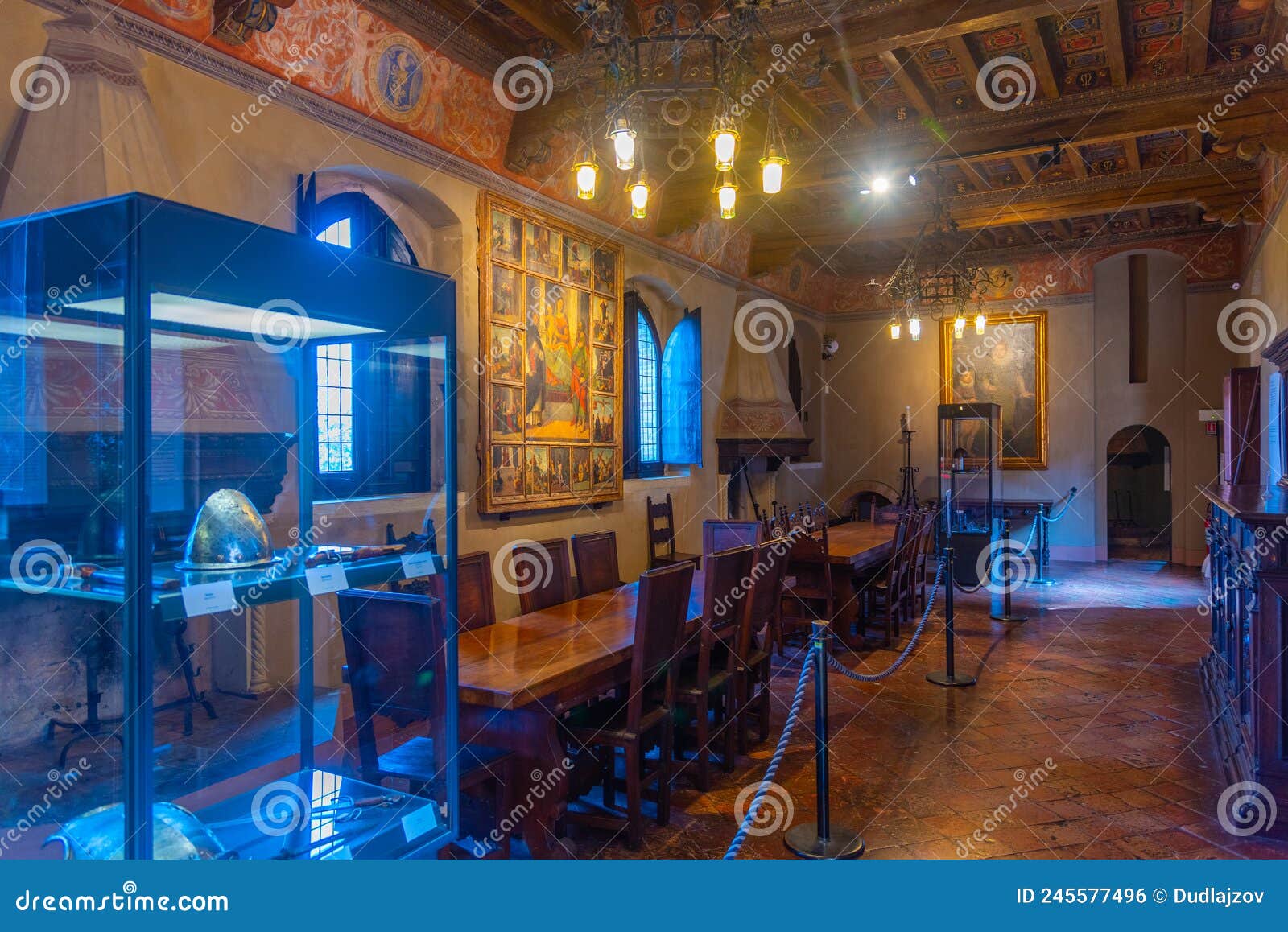 Gradara, Italy, September 30, 2021: Chamber Inside of the Castel ...