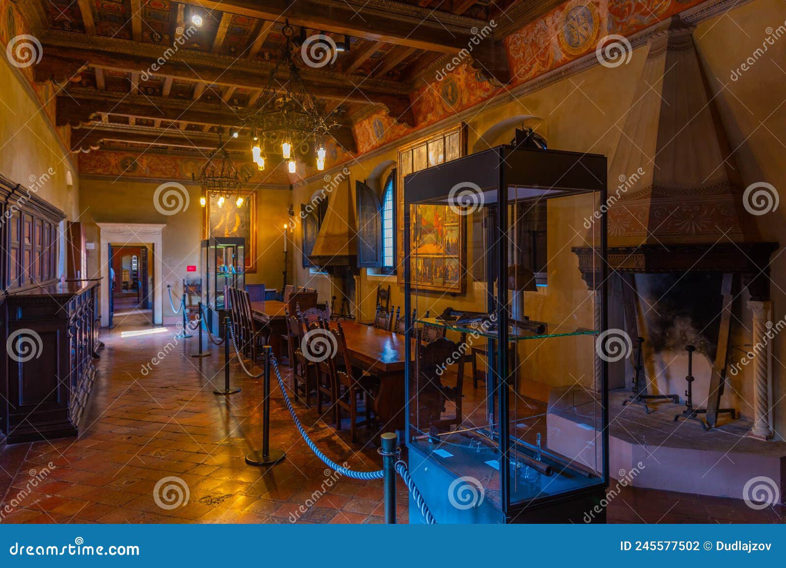 Gradara, Italy, September 30, 2021: Chamber Inside of the Castel ...
