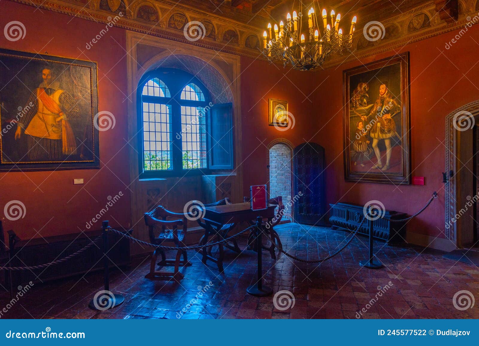 Gradara, Italy, September 30, 2021: Chamber Inside of the Castel ...