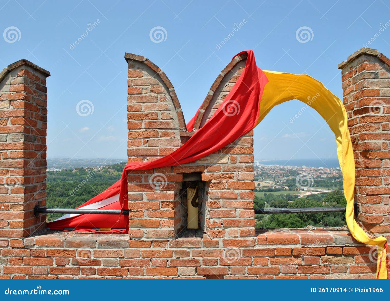 Gradara s castle stock photo. Image of fortress, medieval - 26170914