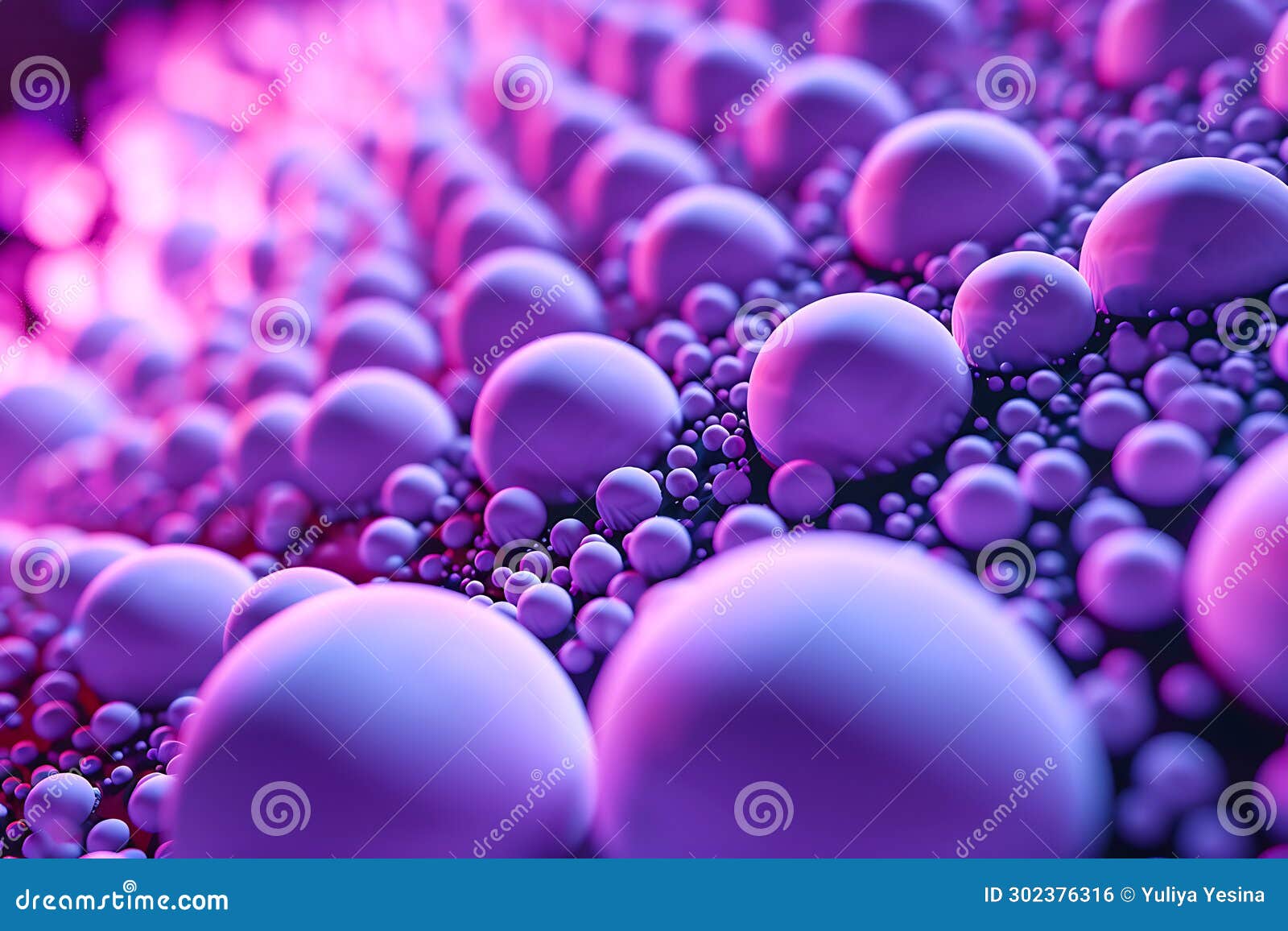 Gradation of Purple in a Bubble Landscape Stock Photo - Image of design ...