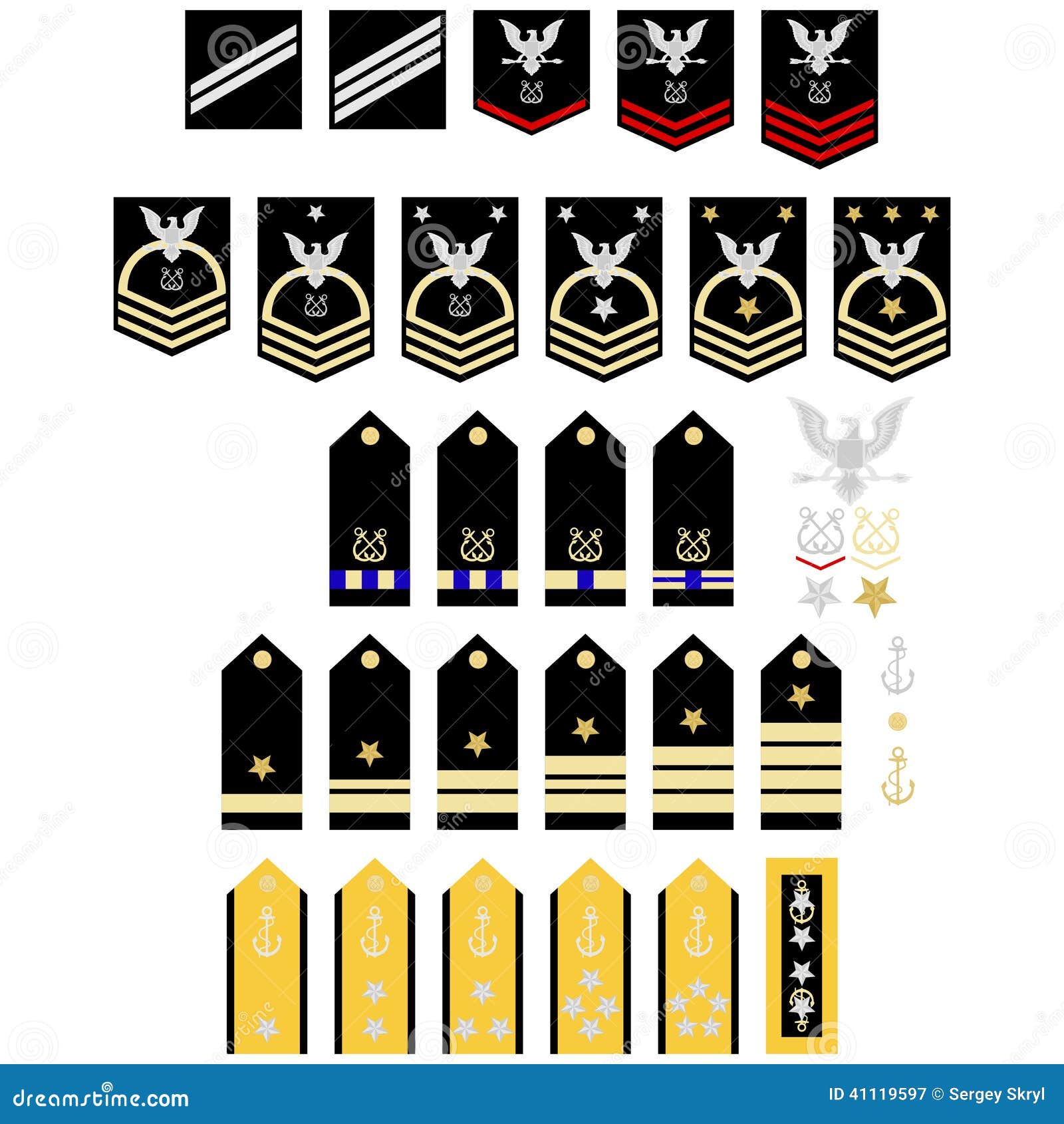 Gradbeteckning Av U S Marin Vektor Illustrationer - Illustration av ...