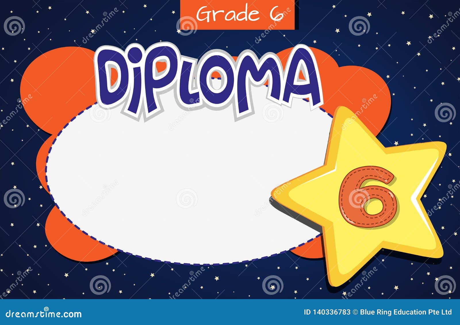 Grade Diploma Certificate Template Stock Vector - Illustration of ...