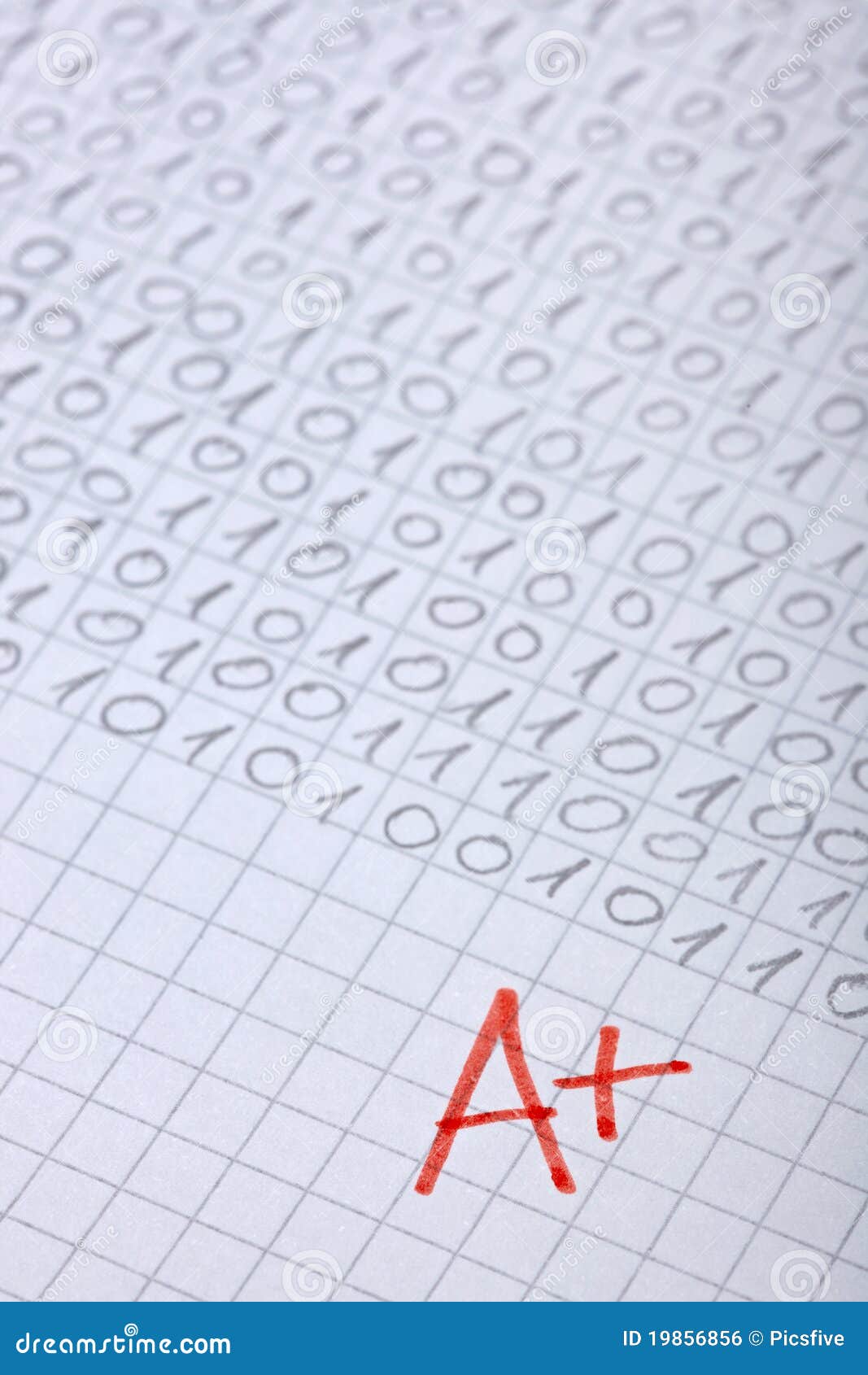 Grade a Examination Math School Education Stock Photo - Image of ...