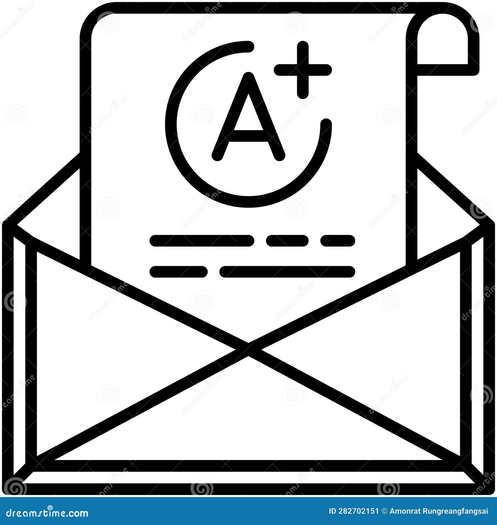 Grade Icon, High School Related Vector Illustration Stock Vector ...