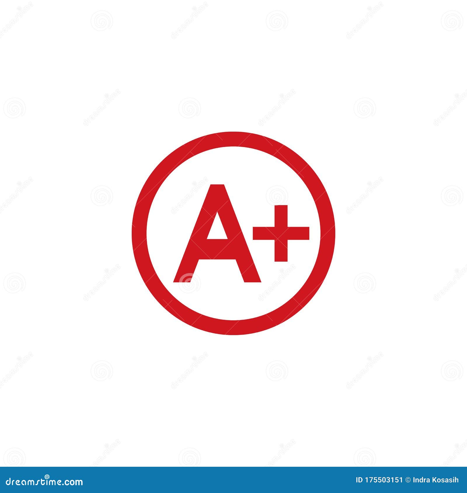 A+ Grade Icon for Success Study,tex Graphic Stock Vector - Illustration ...