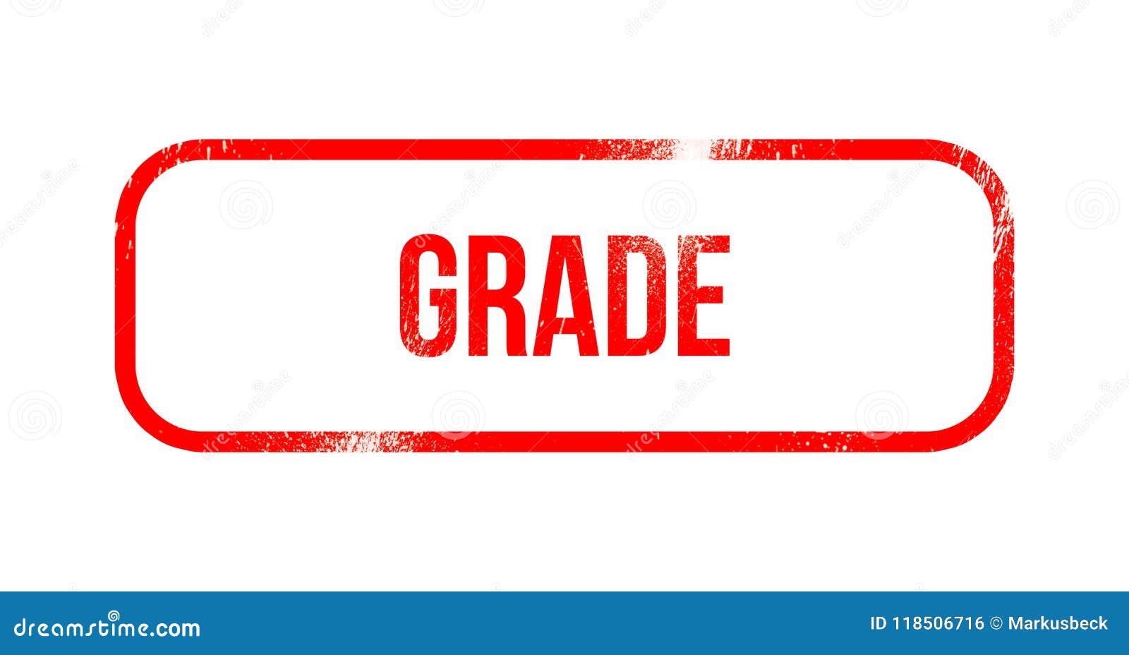 Grade - Red Grunge Rubber, Stamp Stock Illustration - Illustration of ...
