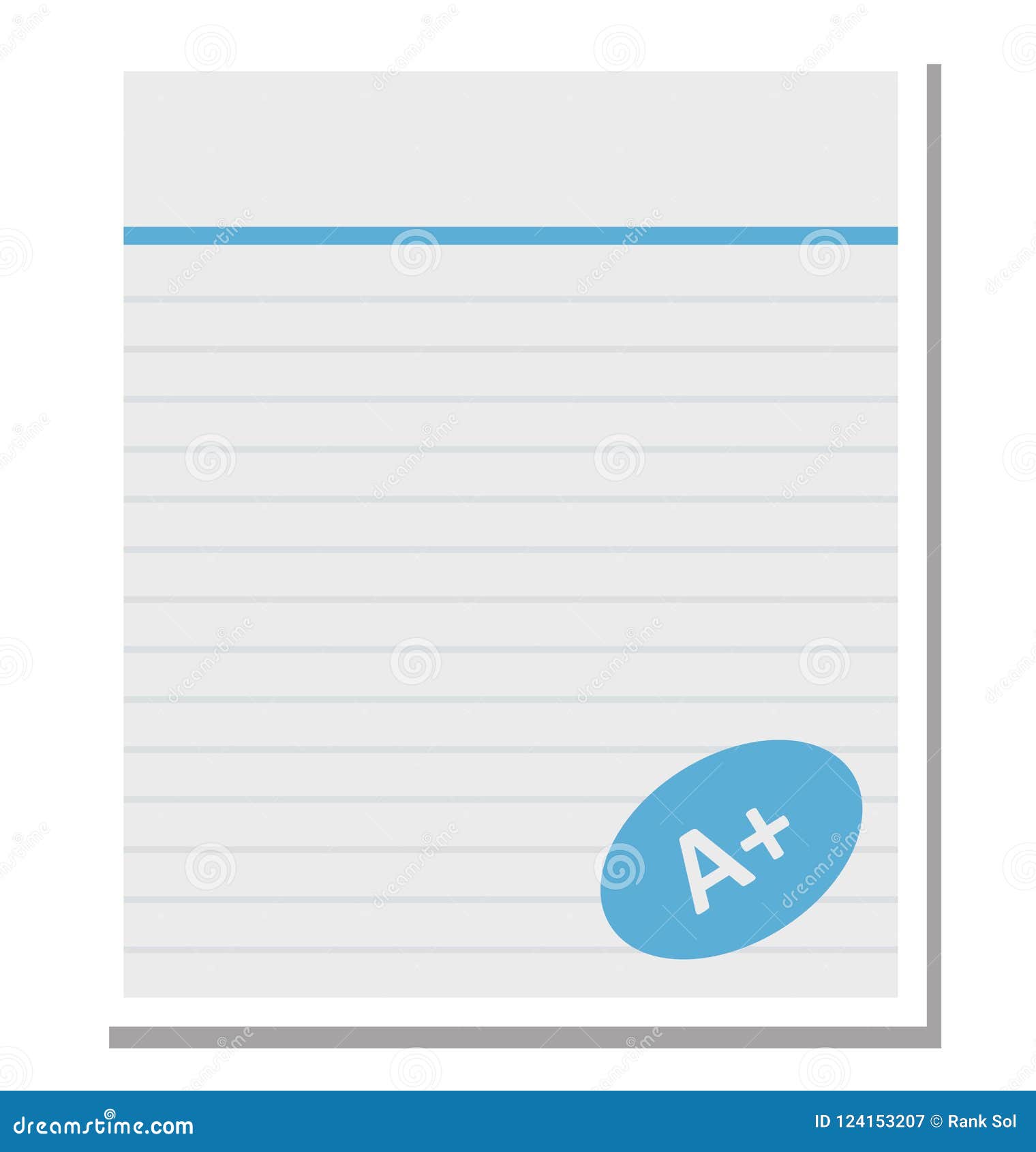 Grade Report Isolated Vector Icon Editable Stock Vector - Illustration ...