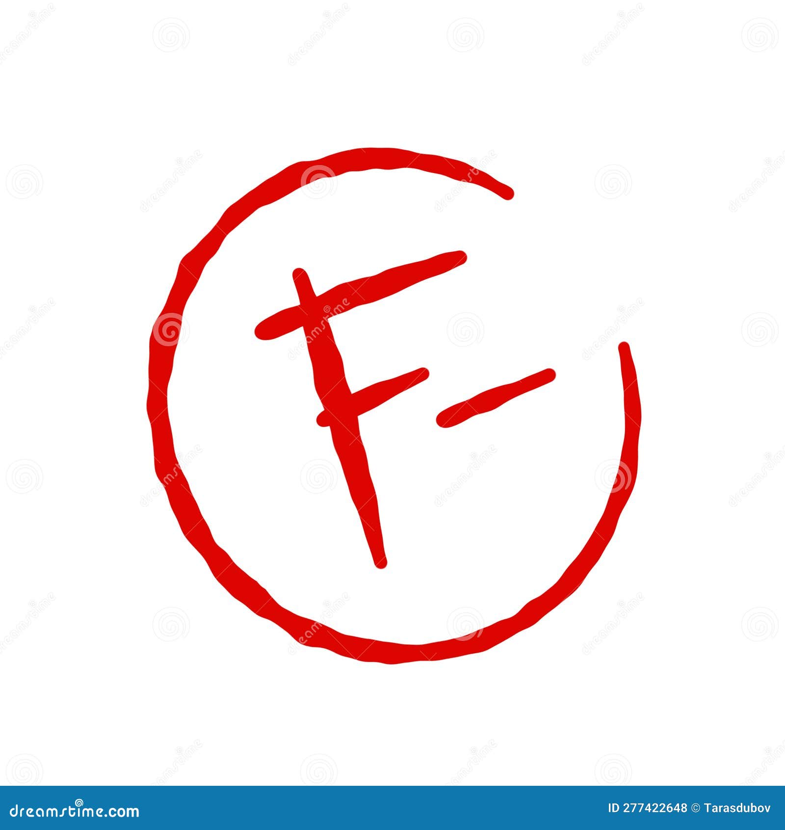 Grade Result F Minus Isolated on White Background Stock Vector ... Grade Result F Minus Isolated on White Background Stock Vector ...