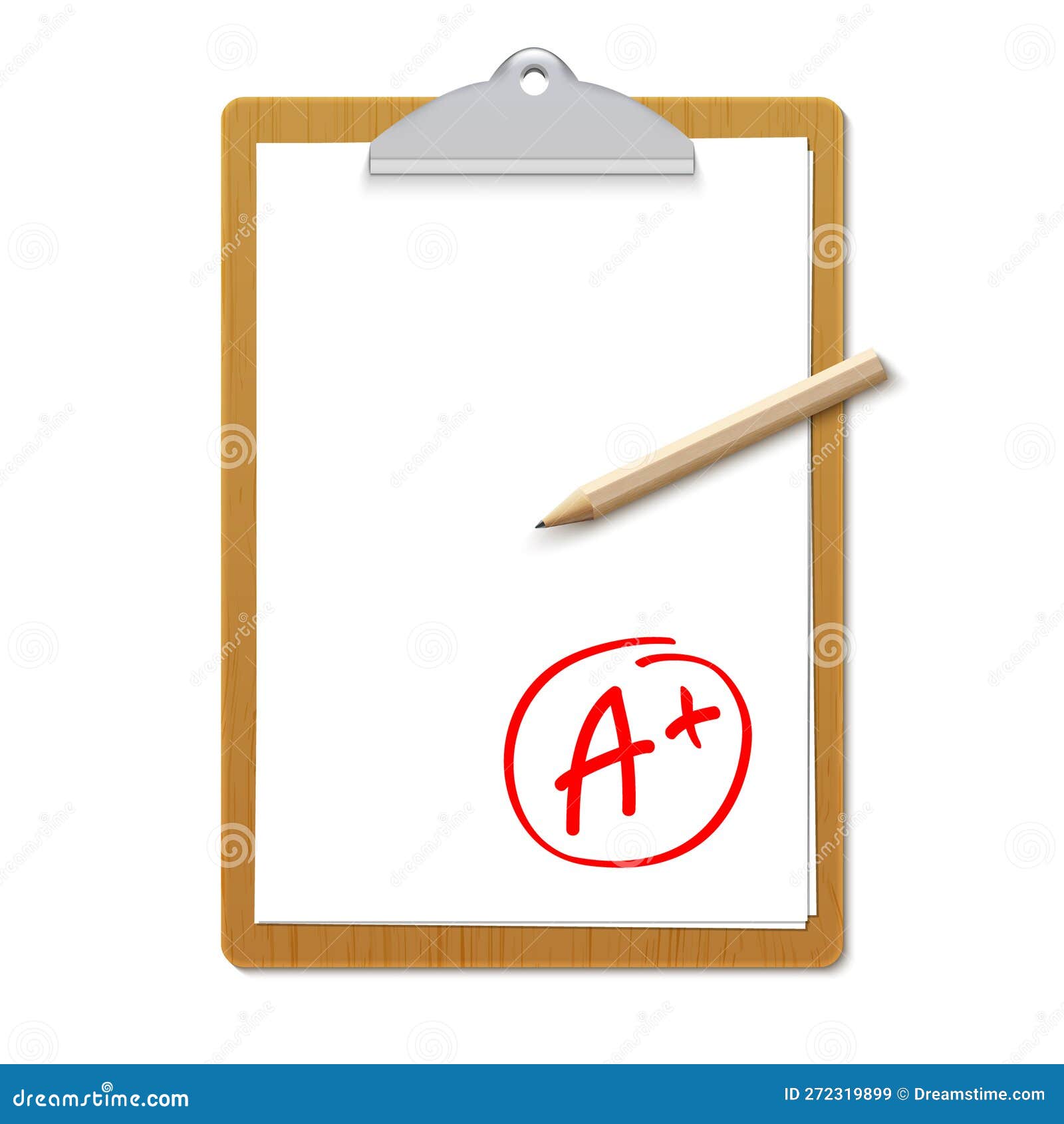 Grade Result a Plus. Hand Drawn Vector Grade a Plus in Red Circle Stock ...