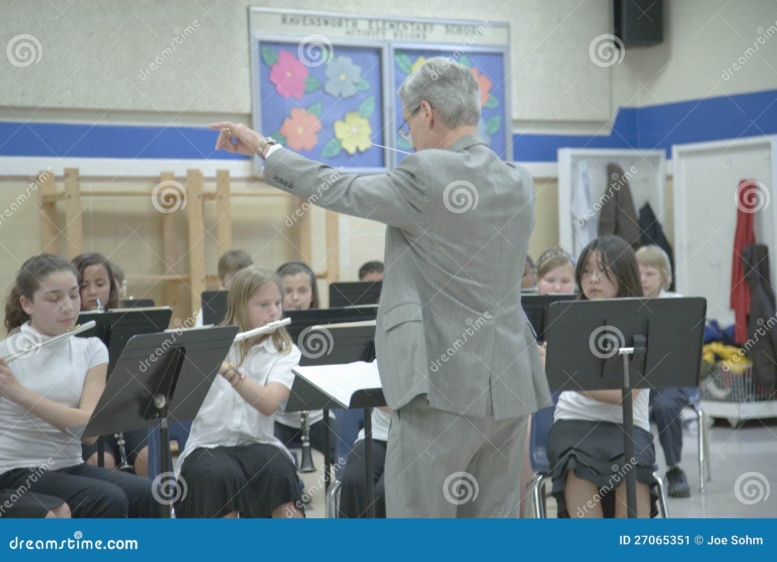 Grade School Band Conductor Editorial Photo - Image of america ...