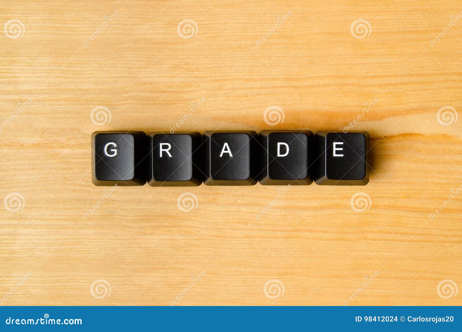 Grade word stock photo. Image of keyboard, typo, idea - 98412024