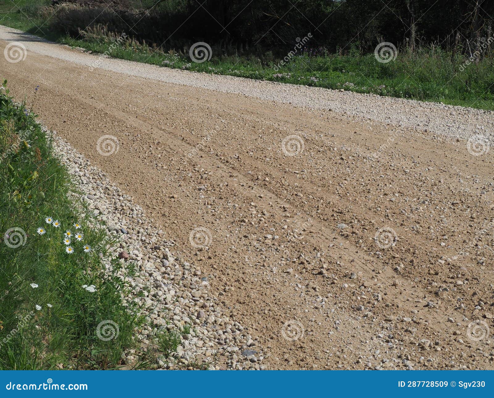Graded gravel road stock image. Image of soil, street - 287728509