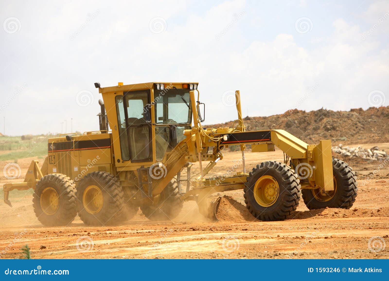 Grader stock photo. Image of hydraulic, grader, machinery - 1593246