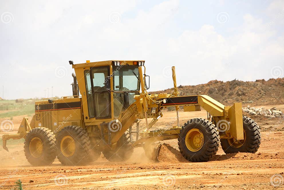 Grader stock photo. Image of hydraulic, grader, machinery - 1593246