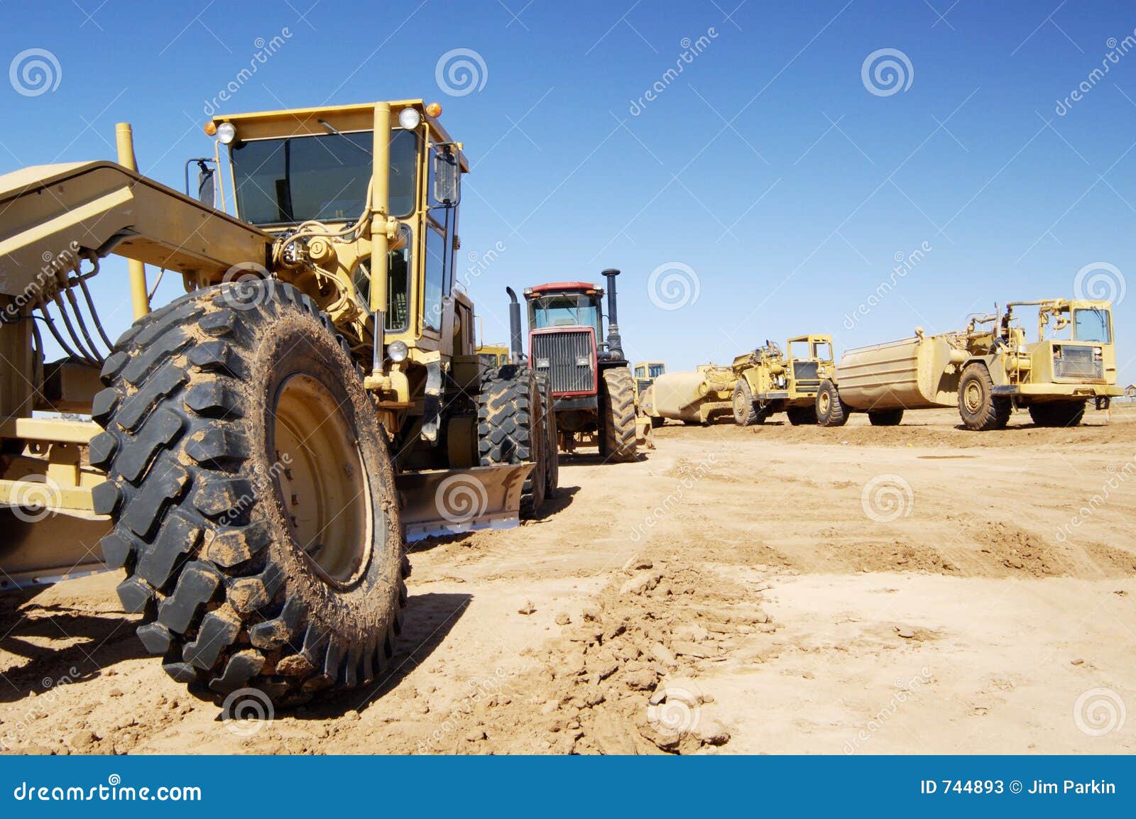 Grader stock image. Image of tank, tire, mover, machinery - 744893