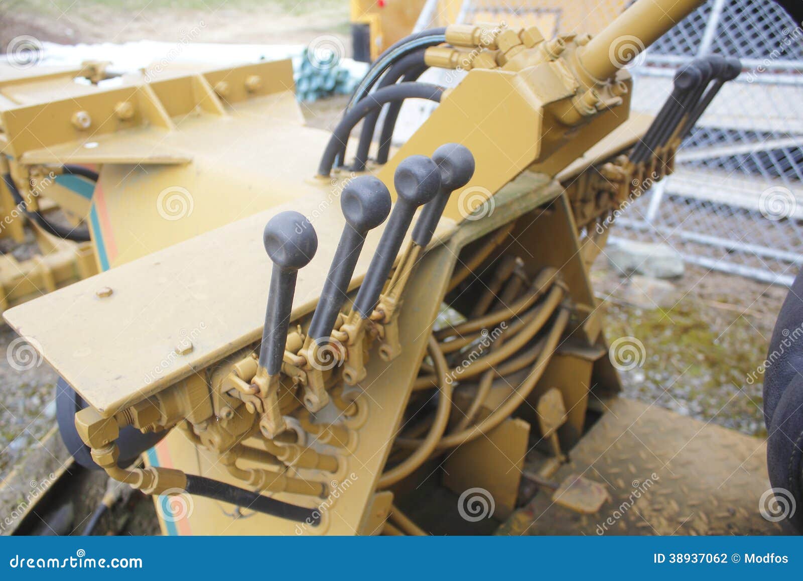 Grader Controls stock photo. Image of switches, tool - 38937062