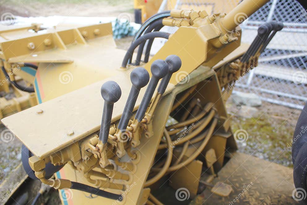Grader Controls stock photo. Image of switches, tool - 38937062