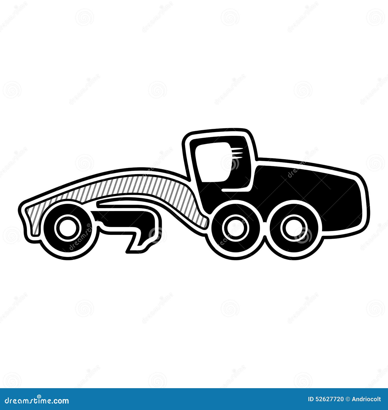 Grader icon stock vector. Illustration of mover, grader - 52627720