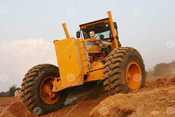 Grader machine stock photo. Image of sand, metal, grader - 196480
