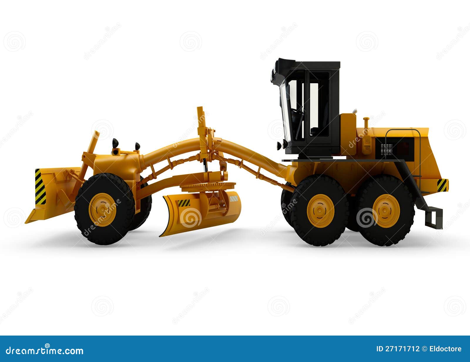 Grader Machine Grapple Icon, Simple Style Cartoon Vector ...