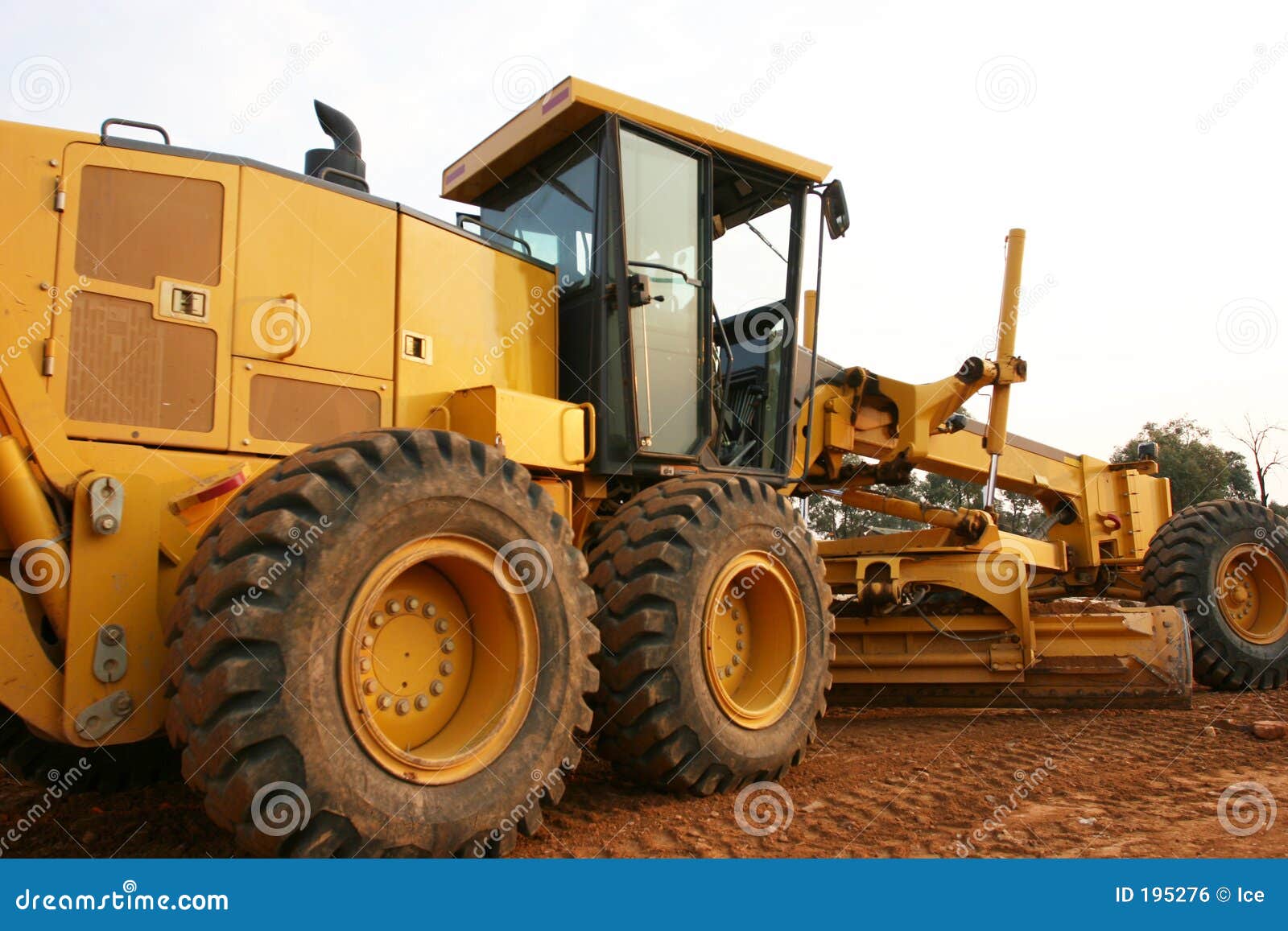 Grader For Road Construction In A Gravel Pit Stock Image ...