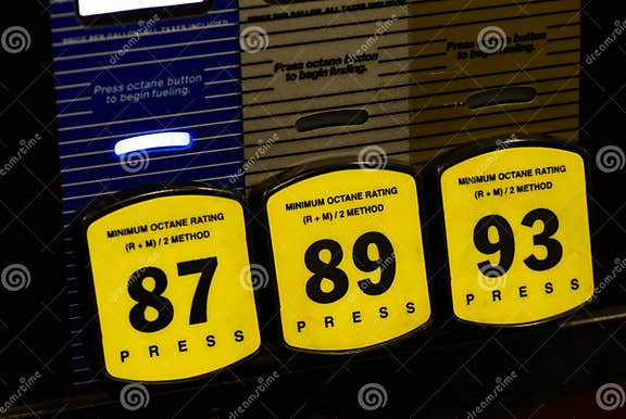 Grades of gasoline for car stock image. Image of couple - 85001271