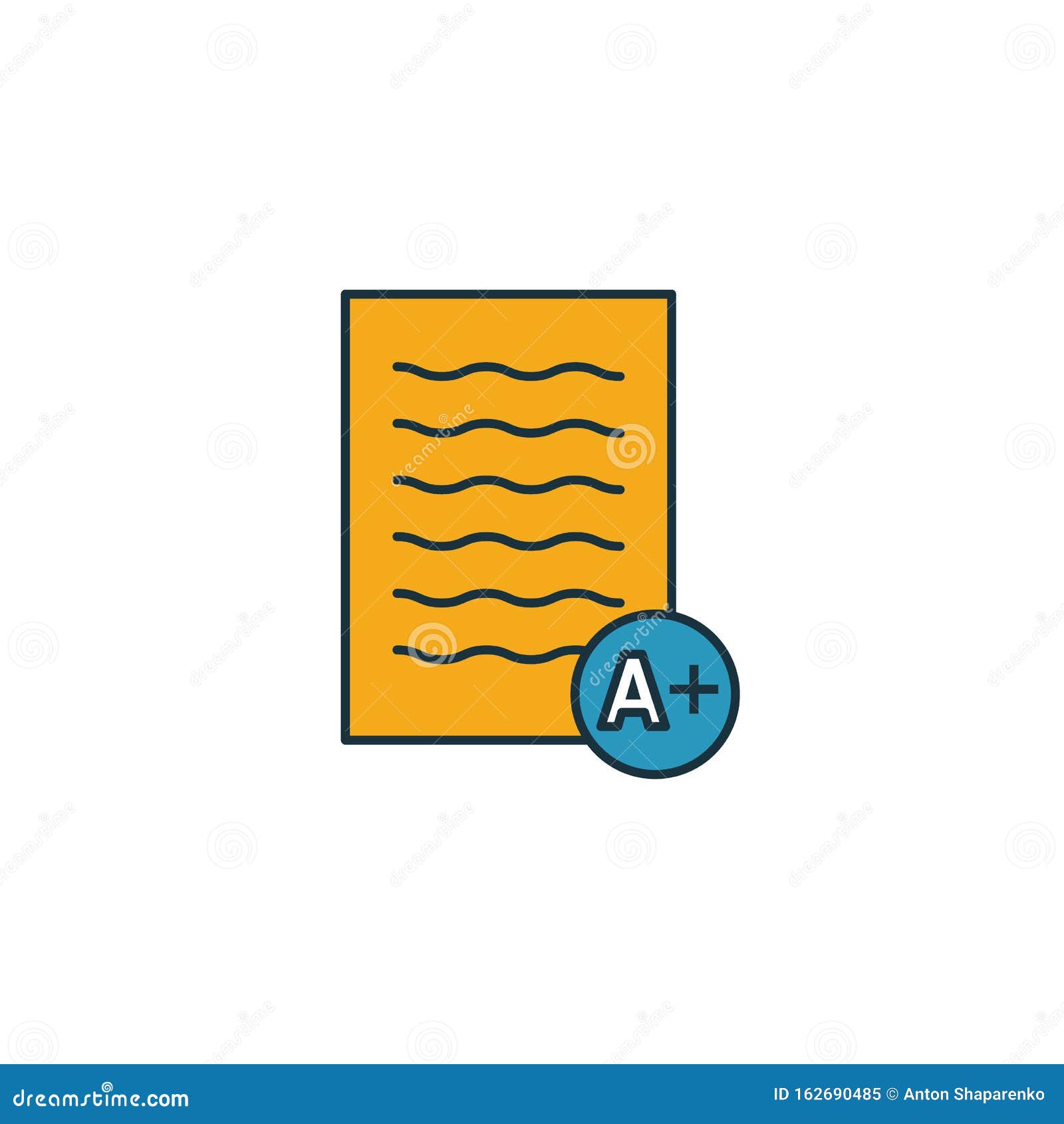 Grades Icon. Simple Element From School Icons Collection. Creative ...