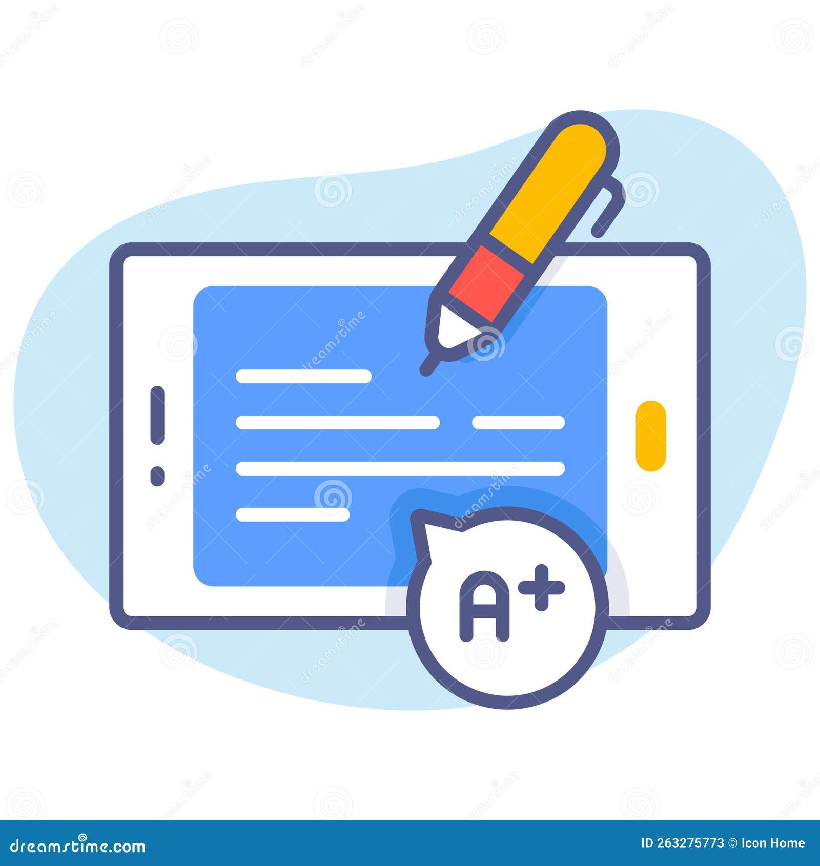 Grades, Learning, Modern Concepts Flat Design, Premium Quality Vector ...