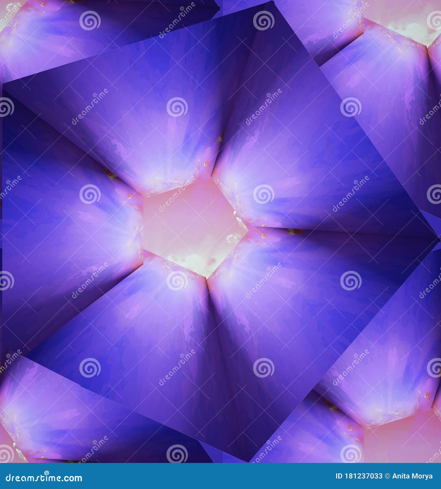 Gradiant Light Flower Effect Seamless Pattern Stock Illustration ...