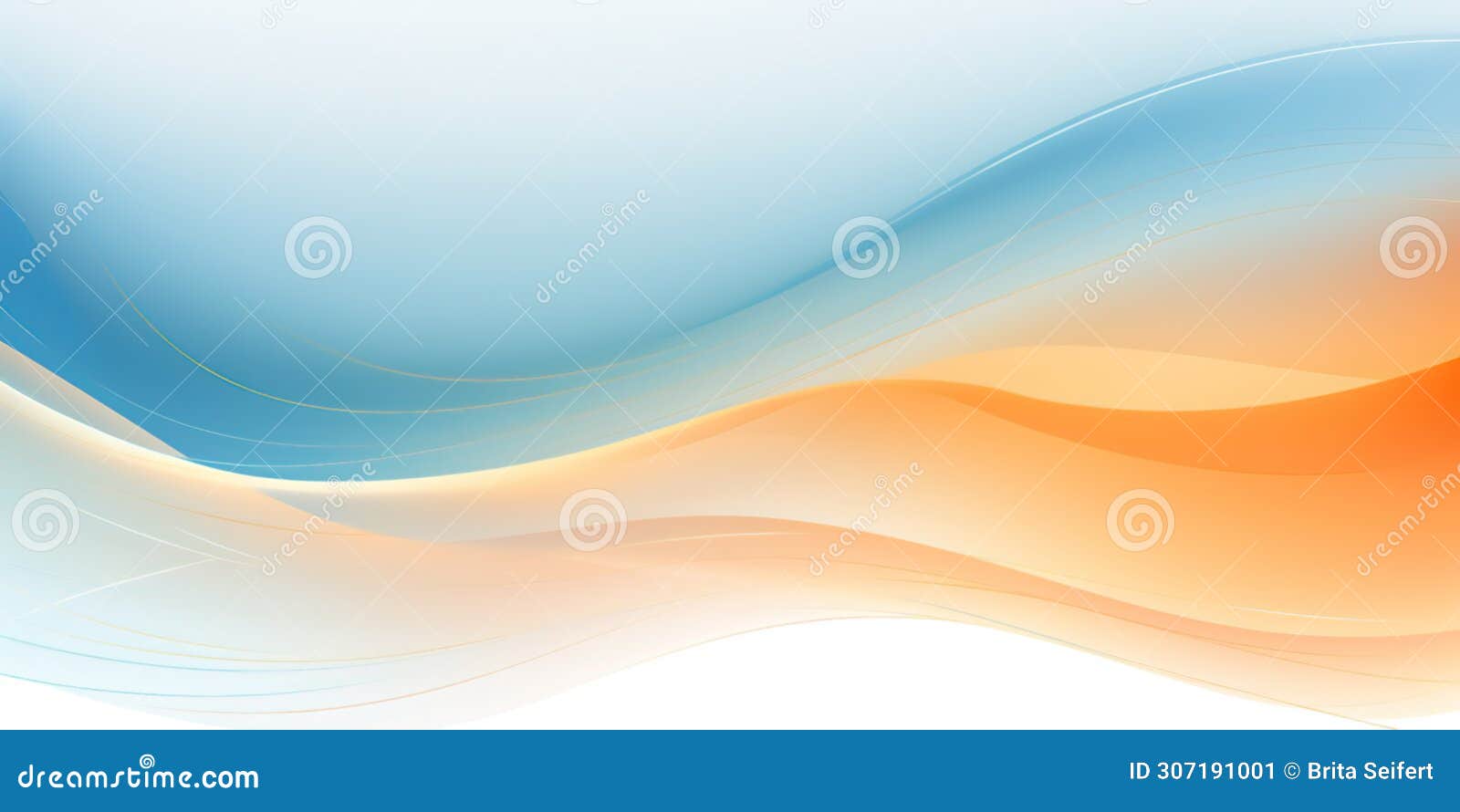 Gradient Abstract Made with Light Orange and Light Blue. Abstract ...