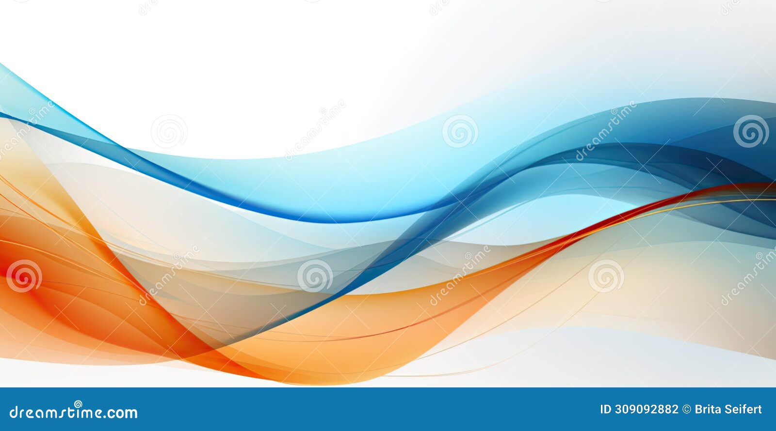 Gradient Abstract Made with Light Orange and Light Blue. Abstract ...