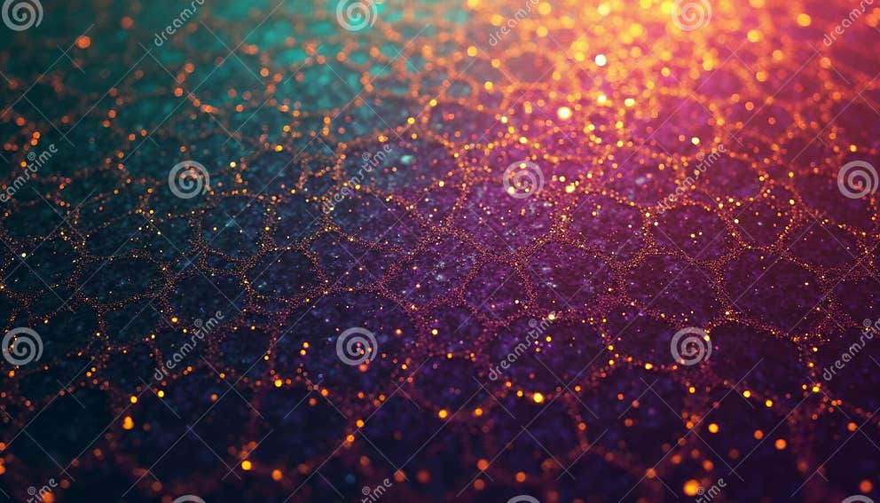 Gradient Abstract Pattern with Interconnected Hexagonal Shapes Stock ...