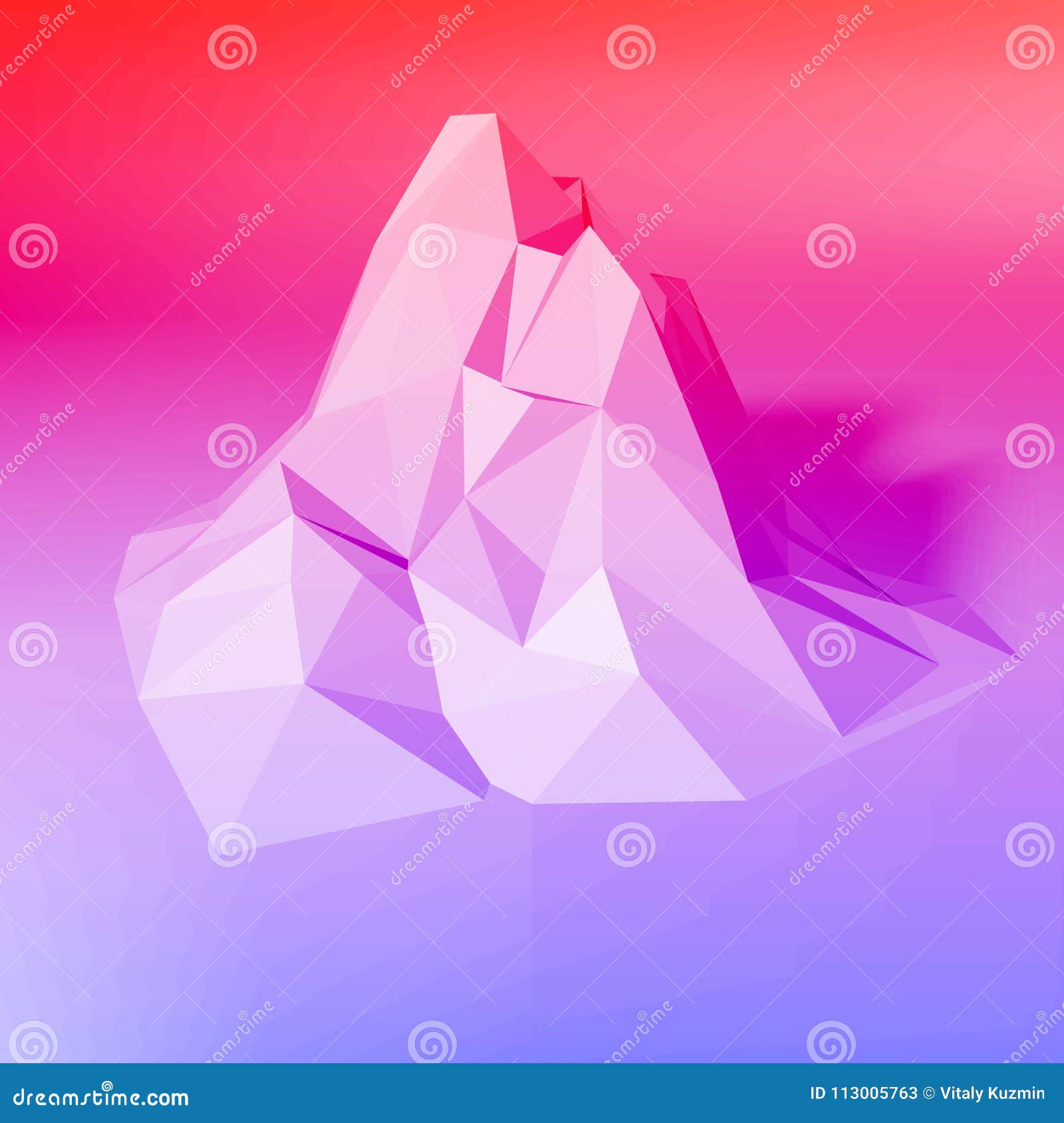 Gradient Abstract Polygonal Background Stock Vector - Illustration of ...