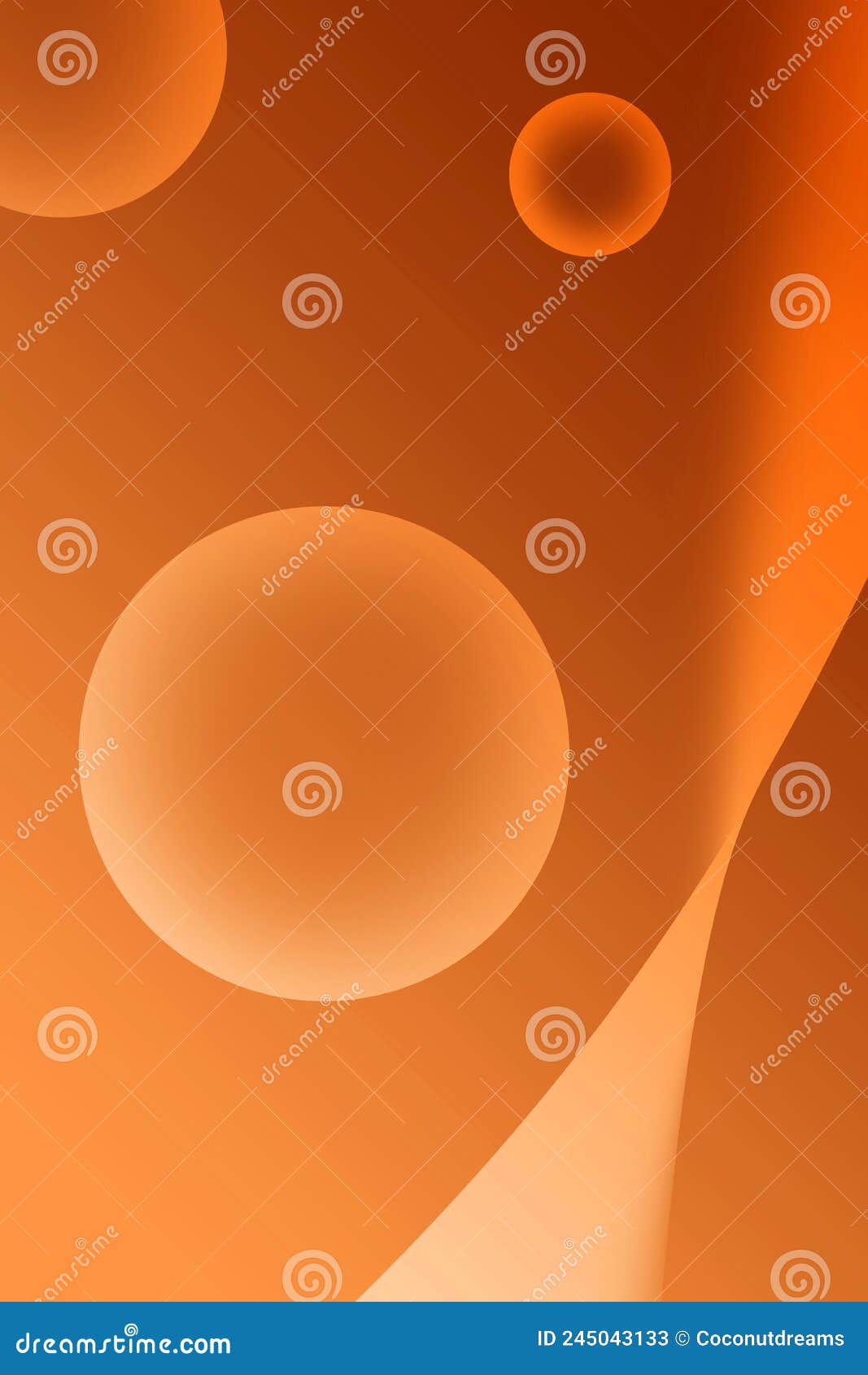 Gradient Aerospace Orange Colored Spheres for Abstract Background Stock ...